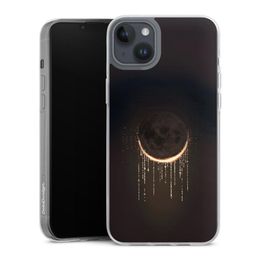 DeinDesign iPhone 14 Plus Handy Silikon H&uuml;lle Case transparent Handyh&uuml;lle Full Moon Moon Light Silikon Case
