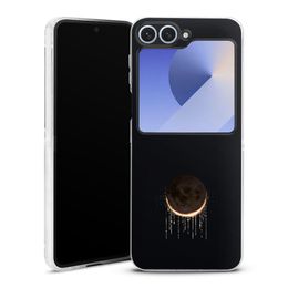 DeinDesign Galaxy Z Flip 6 Handy Hard Case Schutzh&uuml;lle transparent Smartphone Handy H&uuml;lle Moon Light Full Moon Hard Case