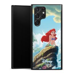 DeinDesign Galaxy S22 Ultra Handy Silikon H&uuml;lle Case schwarz Handyh&uuml;lle Official Licensed Product Arielle Die Meerjungfrau Mermaid
