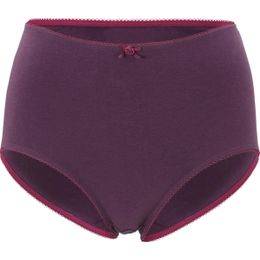 w&auml;schepur Damen Taillenslip 2x bedruckt + traube + magenta Gr&ouml;&szlig;e 48