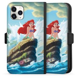 DeinDesign iPhone 11 Pro Handy Klapph&uuml;lle Handyh&uuml;lle aus Kunst Leder schwarz Flip Case Official Licensed Product Arielle Die Meerjungfrau Mermaid Sideflip mit 