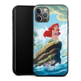 DeinDesign iPhone 12 Pro Handy Silikon H&uuml;lle Case schwarz Handyh&uuml;lle Official Licensed Product Arielle Die Meerjungfrau Mermaid