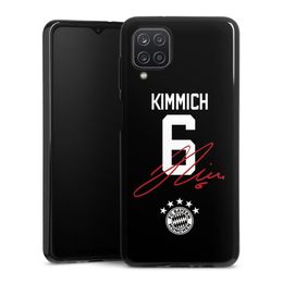 DeinDesign Galaxy A12 Handy Silikon H&uuml;lle Case schwarz Handyh&uuml;lle Kimmich Fc Bayern M&uuml;nchen Fcb