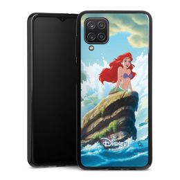 DeinDesign Galaxy A12 Handy Silikon H&uuml;lle Case schwarz Handyh&uuml;lle Official Licensed Product Mermaid Arielle Die Meerjungfrau