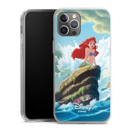 DeinDesign iPhone 12 Pro Max Handy Silikon H&uuml;lle Case transparent Handyh&uuml;lle Arielle Die Meerjungfrau Official Licensed Product Mermaid Silikon Case