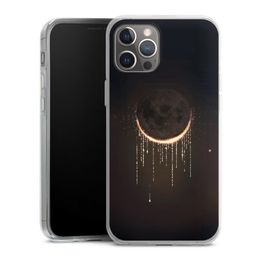 DeinDesign iPhone 12 Pro Max Handy Silikon H&uuml;lle Case transparent Handyh&uuml;lle Full Moon Moon Light Silikon Case