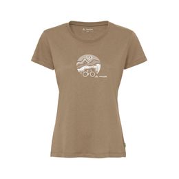 Vaude T-Shirt Damen Gr&ouml;&szlig;e S beige / wei&szlig;