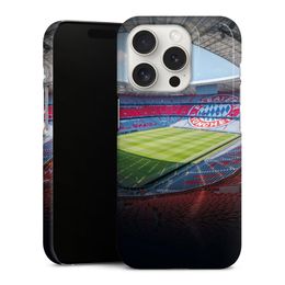 DeinDesign iPhone 15 Pro Handy Premium Case Smartphone Handyh&uuml;lle Schutzh&uuml;lle gl&auml;nzend Fcb Fc Bayern M&uuml;nchen Stadium Premium Case