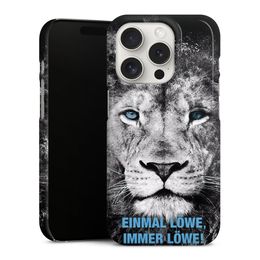 DeinDesign iPhone 15 Pro Handy Premium Case Smartphone Handyh&uuml;lle Schutzh&uuml;lle gl&auml;nzend Official Licensed Product Tsv 1860 M&uuml;nchen Lion Premium Case