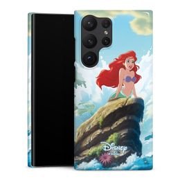 DeinDesign Galaxy S23 Ultra Handy Premium Case Smartphone Handyh&uuml;lle Schutzh&uuml;lle gl&auml;nzend Official Licensed Product Arielle Die Meerjungfrau Mermaid Premium Case