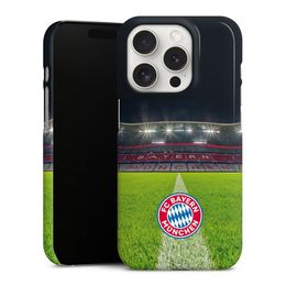 DeinDesign iPhone 15 Pro Handy Premium Case Smartphone Handyh&uuml;lle Schutzh&uuml;lle gl&auml;nzend Stadium Fc Bayern M&uuml;nchen Fcb Premium Case