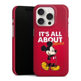 DeinDesign iPhone 15 Pro Handy Premium Case Smartphone Handyh&uuml;lle Schutzh&uuml;lle gl&auml;nzend Disney Official Licensed Product Mouse Premium Case