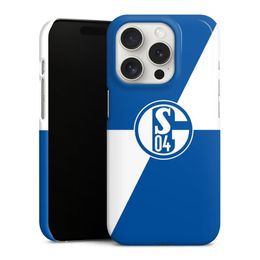 DeinDesign iPhone 15 Pro Handy Premium Case Smartphone Handyh&uuml;lle Schutzh&uuml;lle gl&auml;nzend Official Licensed Product Fc Schalke 04 Bundesliga Premium Case