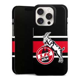 DeinDesign iPhone 15 Pro Handy Premium Case Smartphone Handyh&uuml;lle Schutzh&uuml;lle gl&auml;nzend Official Licensed Product 1. Fc K&ouml;ln Logo Premium Case