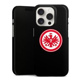 DeinDesign iPhone 15 Pro Handy Premium Case Smartphone Handyh&uuml;lle Schutzh&uuml;lle gl&auml;nzend Sge Eintracht Frankfurt Eagle Premium Case