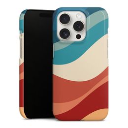 DeinDesign iPhone 15 Pro Handy Premium Case Smartphone Handyh&uuml;lle Schutzh&uuml;lle gl&auml;nzend Ombre Wave Colour Premium Case
