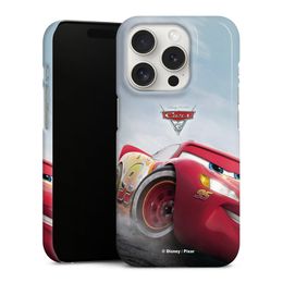 DeinDesign iPhone 15 Pro Handy Premium Case Smartphone Handyh&uuml;lle Schutzh&uuml;lle gl&auml;nzend Lightning Mcqueen 95 Official Licensed Product Cars Premium Case