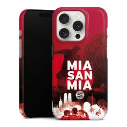 DeinDesign iPhone 15 Pro Handy Premium Case Smartphone Handyh&uuml;lle Schutzh&uuml;lle gl&auml;nzend Mia San Mia Fcb Fc Bayern M&uuml;nchen Premium Case