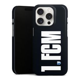 DeinDesign iPhone 15 Pro Handy Premium Case Smartphone Handyh&uuml;lle Schutzh&uuml;lle gl&auml;nzend 1. Fcm 1. Fc Magdeburg Official Licensed Product Premium Case
