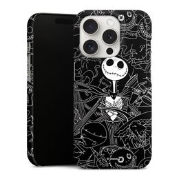 DeinDesign iPhone 15 Pro Handy Premium Case Smartphone Handyh&uuml;lle Schutzh&uuml;lle gl&auml;nzend Disney Nightmare Before Christmas Halloween Premium Case