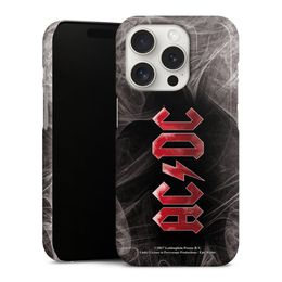 DeinDesign iPhone 15 Pro Handy Premium Case Smartphone Handyh&uuml;lle Schutzh&uuml;lle gl&auml;nzend Merchandise Acdc Logo Premium Case
