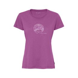 Vaude T-Shirt Damen Gr&ouml;&szlig;e XL lila / wei&szlig;