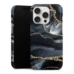 DeinDesign iPhone 15 Pro Handy Premium Case Smartphone Handyh&uuml;lle Schutzh&uuml;lle gl&auml;nzend Marble Trends Glitzer Premium Case