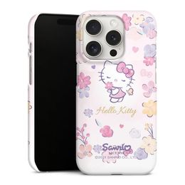 DeinDesign iPhone 15 Pro Handy Premium Case Smartphone Handyh&uuml;lle Schutzh&uuml;lle gl&auml;nzend Water Colour Hello Kitty Merchandise Premium Case