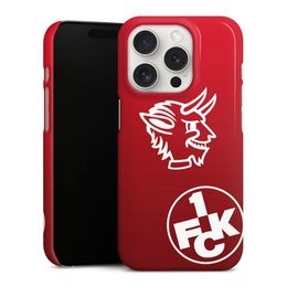 DeinDesign iPhone 15 Pro Handy Premium Case Smartphone Handyh&uuml;lle Schutzh&uuml;lle gl&auml;nzend Devil Official Licensed Product 1. Fc Kaiserslautern Premium Case