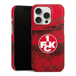 DeinDesign iPhone 15 Pro Handy Premium Case Smartphone Handyh&uuml;lle Schutzh&uuml;lle gl&auml;nzend 1. Fck 1. Fc Kaiserslautern Official Licensed Product Premium Case
