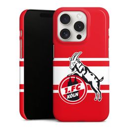 DeinDesign iPhone 15 Pro Handy Premium Case Smartphone Handyh&uuml;lle Schutzh&uuml;lle gl&auml;nzend Official Licensed Product Coat Of Arms 1. Fc K&ouml;ln Premium Case