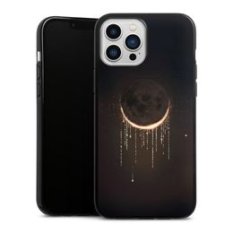 DeinDesign iPhone 13 Pro Max Handy Silikon H&uuml;lle Case schwarz Handyh&uuml;lle Full Moon Moon Light