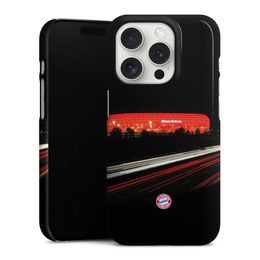 DeinDesign iPhone 15 Pro Handy Premium Case Smartphone Handyh&uuml;lle Schutzh&uuml;lle gl&auml;nzend Fcb Fc Bayern M&uuml;nchen Stadium Premium Case