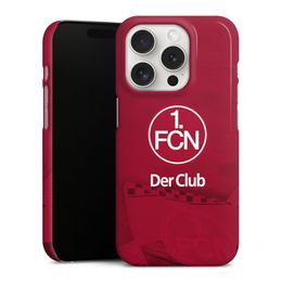 DeinDesign iPhone 15 Pro Handy Premium Case Smartphone Handyh&uuml;lle Schutzh&uuml;lle gl&auml;nzend Official Licensed Product 1. Fc N&uuml;rnberg Bundesliga Premium Case