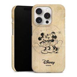 DeinDesign iPhone 15 Pro Handy Premium Case Smartphone Handyh&uuml;lle Schutzh&uuml;lle gl&auml;nzend Minnie Mouse Vintage Mickey Mouse Premium Case