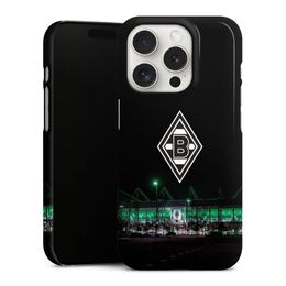 DeinDesign iPhone 15 Pro Handy Premium Case Smartphone Handyh&uuml;lle Schutzh&uuml;lle gl&auml;nzend Borussia M&ouml;nchengladbach Official Licensed Product Stadium Premium Case