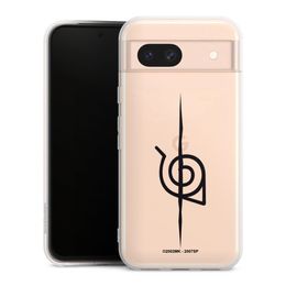 DeinDesign Google Pixel 8a Handy Silikon H&uuml;lle Case transparent Handyh&uuml;lle Konoha Sasuke Naruto Shippuden Silikon Case
