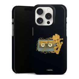 DeinDesign iPhone 15 Pro Handy Premium Case Smartphone Handyh&uuml;lle Schutzh&uuml;lle gl&auml;nzend Guardians Of The Galaxy Groot Marvel Premium Case