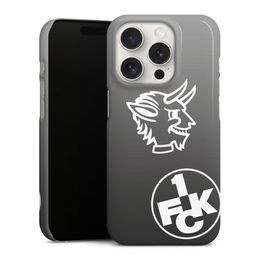 DeinDesign iPhone 15 Pro Handy Premium Case Smartphone Handyh&uuml;lle Schutzh&uuml;lle gl&auml;nzend Logo 1. Fck 1. Fc Kaiserslautern Premium Case