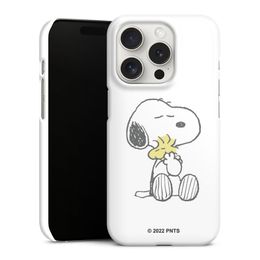 DeinDesign iPhone 15 Pro Handy Premium Case Smartphone Handyh&uuml;lle Schutzh&uuml;lle gl&auml;nzend Snoopy Love Peanuts Premium Case
