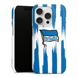 DeinDesign iPhone 15 Pro Handy Premium Case Smartphone Handyh&uuml;lle Schutzh&uuml;lle gl&auml;nzend Bundesliga Hertha Bsc Official Licensed Product Premium Case