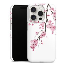 DeinDesign iPhone 15 Pro Handy Premium Case Smartphone Handyh&uuml;lle Schutzh&uuml;lle gl&auml;nzend Aisa Japan Cherry Blossom Premium Case