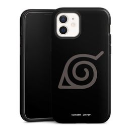 DeinDesign iPhone 12 mini Handy Panzer Handyh&uuml;lle robuste Outdoor H&uuml;lle Schutzh&uuml;lle gl&auml;nzend Naruto Shippuden Konoha Logo Tough Case