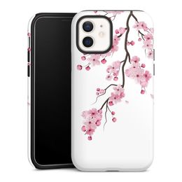 DeinDesign iPhone 12 mini Handy Panzer Handyh&uuml;lle robuste Outdoor H&uuml;lle Schutzh&uuml;lle gl&auml;nzend Aisa Japan Cherry Blossom Tough Case