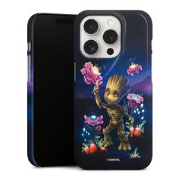 DeinDesign iPhone 15 Pro Handy Premium Case Smartphone Handyh&uuml;lle Schutzh&uuml;lle gl&auml;nzend Baby Groot Marvel Guardians Of The Galaxy Premium Case