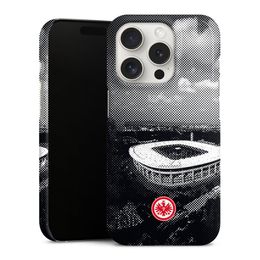 DeinDesign iPhone 15 Pro Handy Premium Case Smartphone Handyh&uuml;lle Schutzh&uuml;lle gl&auml;nzend Eintracht Frankfurt Sge Stadium Premium Case
