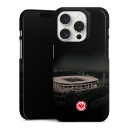 DeinDesign iPhone 15 Pro Handy Premium Case Smartphone Handyh&uuml;lle Schutzh&uuml;lle gl&auml;nzend Stadium Official Licensed Product Eintracht Frankfurt Premium Case