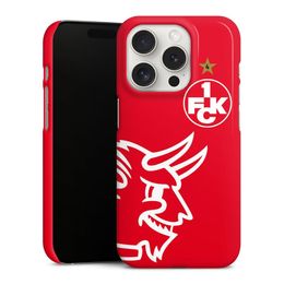 DeinDesign iPhone 15 Pro Handy Premium Case Smartphone Handyh&uuml;lle Schutzh&uuml;lle gl&auml;nzend Star Devil 1. Fc Kaiserslautern Premium Case