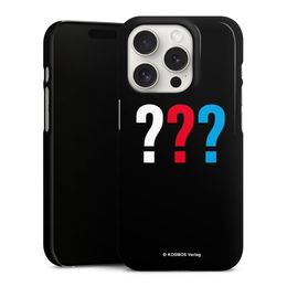 DeinDesign iPhone 15 Pro Handy Premium Case Smartphone Handyh&uuml;lle Schutzh&uuml;lle gl&auml;nzend Official Licensed Product Die Drei ??? Logo Premium Case