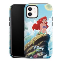 DeinDesign iPhone 12 mini Handy Panzer Handyh&uuml;lle robuste Outdoor H&uuml;lle Schutzh&uuml;lle gl&auml;nzend Official Licensed Product Arielle Die Meerjungfrau Mermaid Tough 